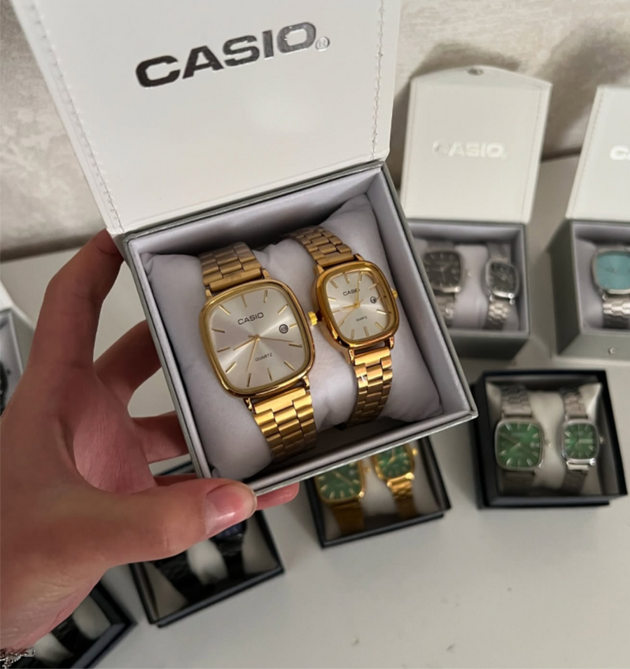 Kit Casal Relógios Casio Vintage